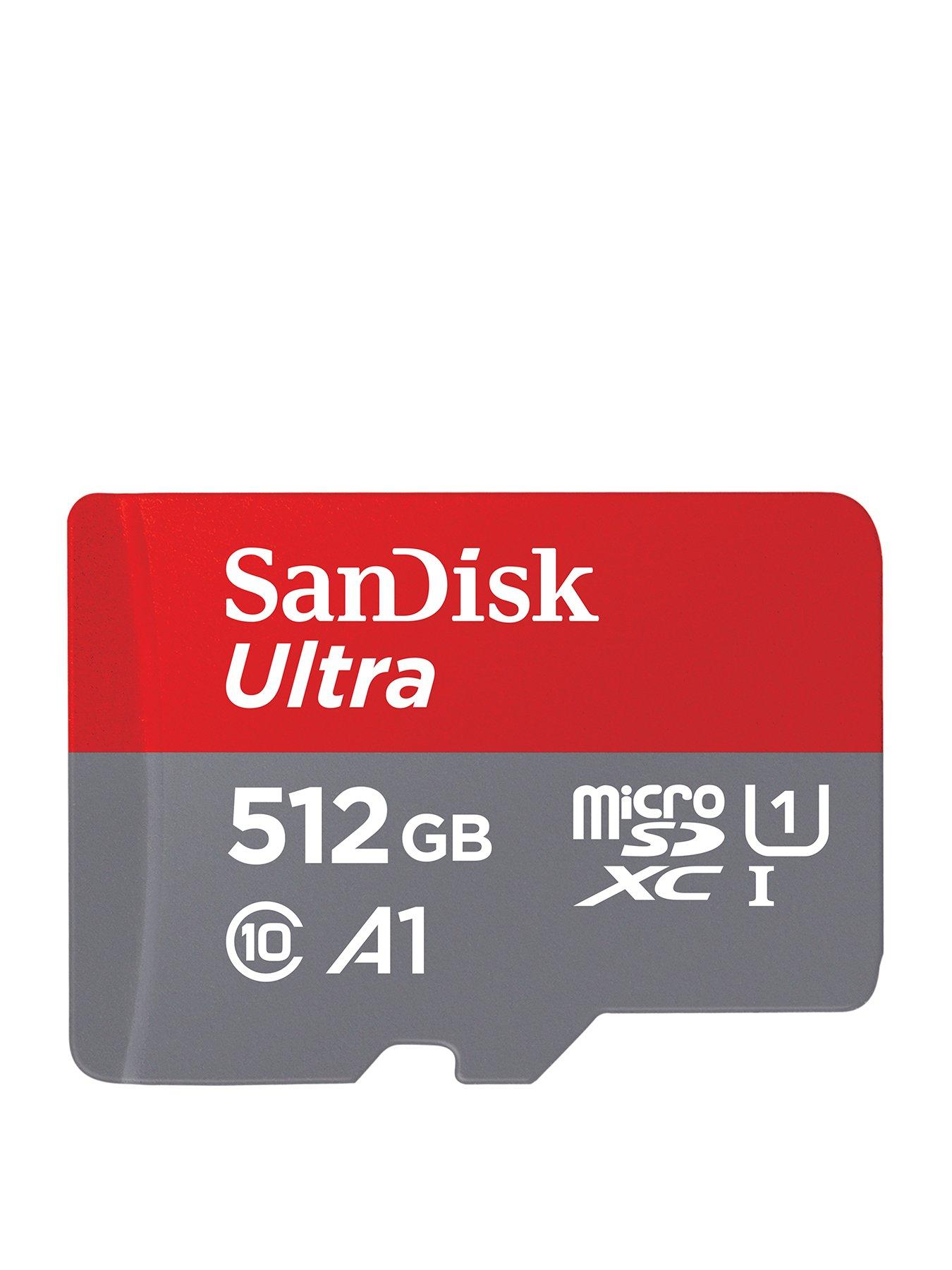 SanDisk Ultra microSD 512GB + SD Adapter | littlewoods.com