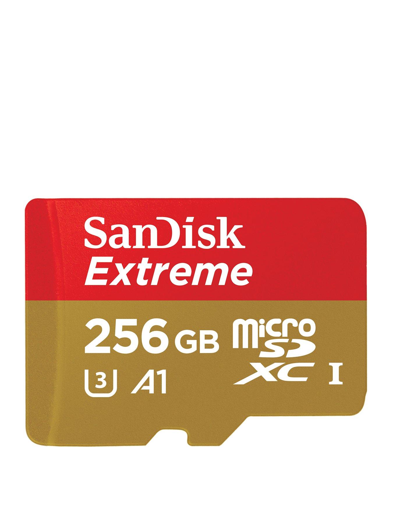 SanDisk Extreme microSDXC 256GB Memory Card + SD Adapter | Littlewoods
