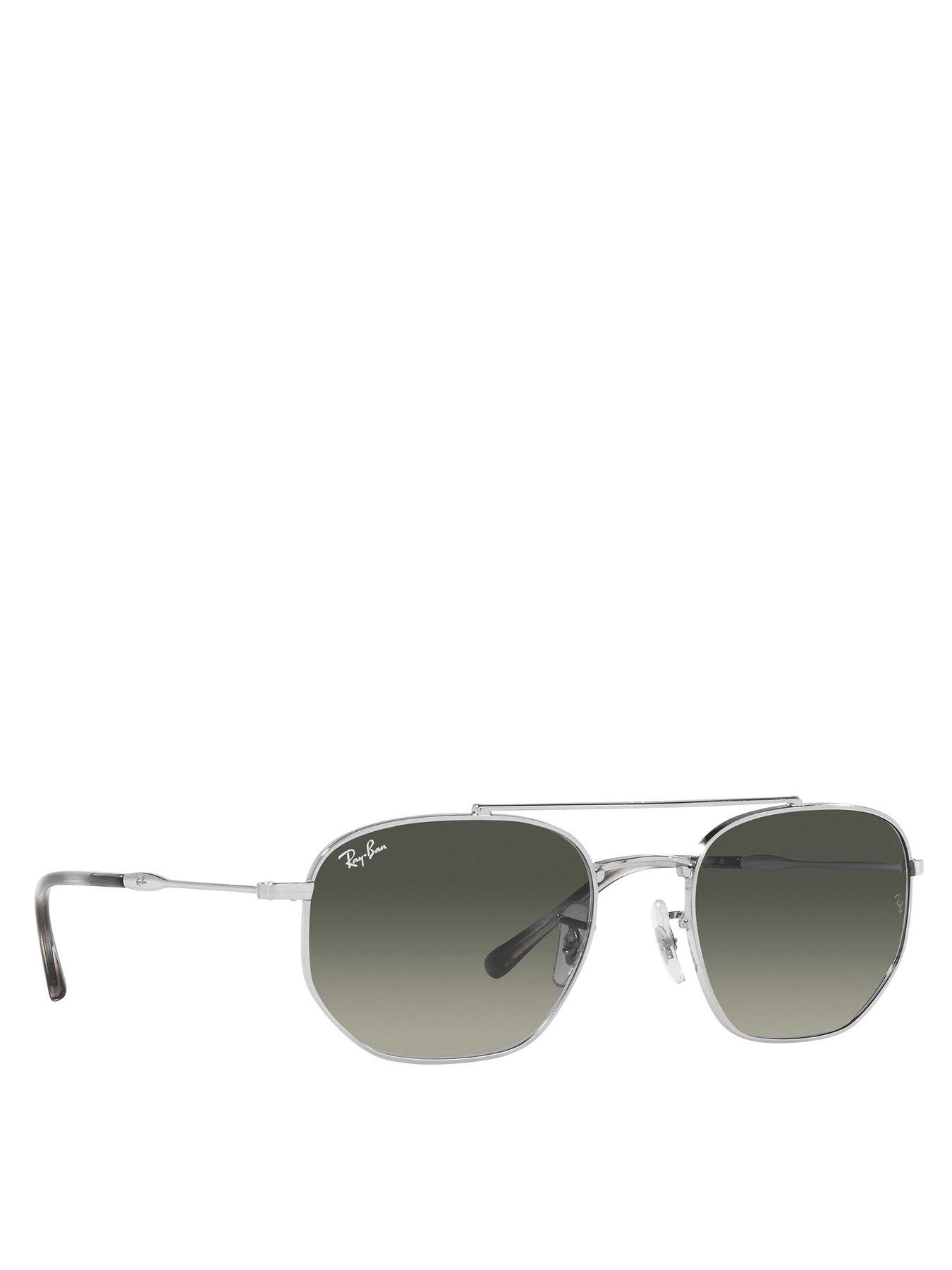 Ray-Ban Rectangle Sunglasses - Silver | littlewoods.com