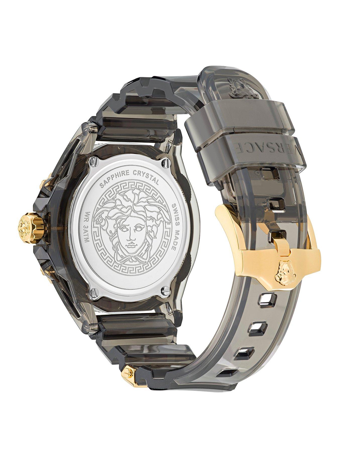 VERSACE Icon Active Indiglo Unisex Watch | littlewoods.com