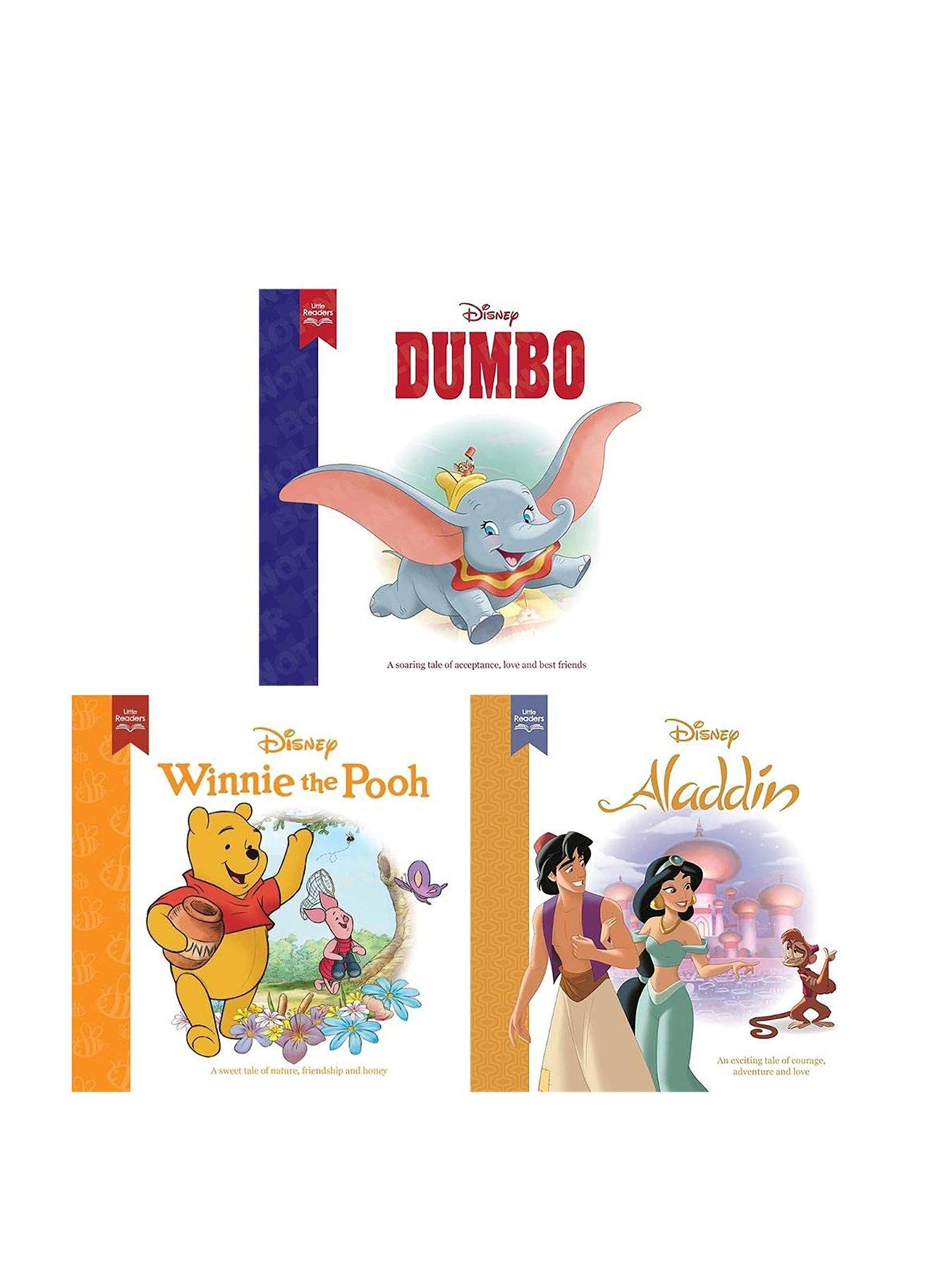 Disney Little Readers Princess Aladdin & Dumbo & Winnie the Pooh Books ...