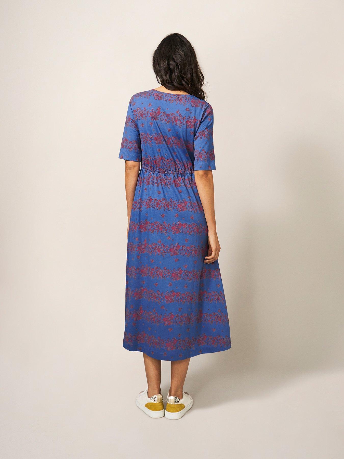 White Stuff Nuelle Jersey Dress - Blue | littlewoods.com