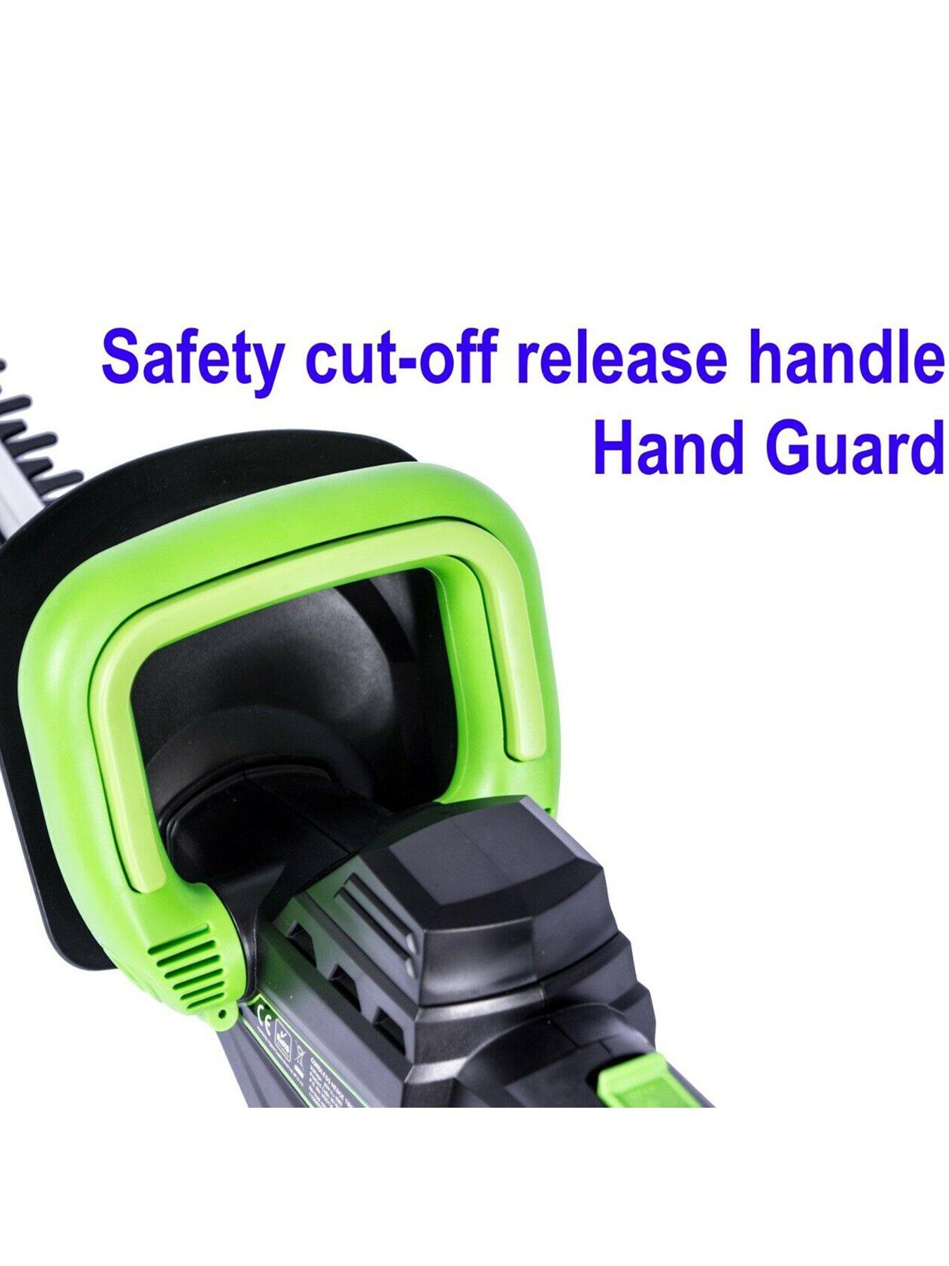 Mylek Cordless Hedge Trimmer 20V Electric Cutter 4000mAh Lithium-Ion ...