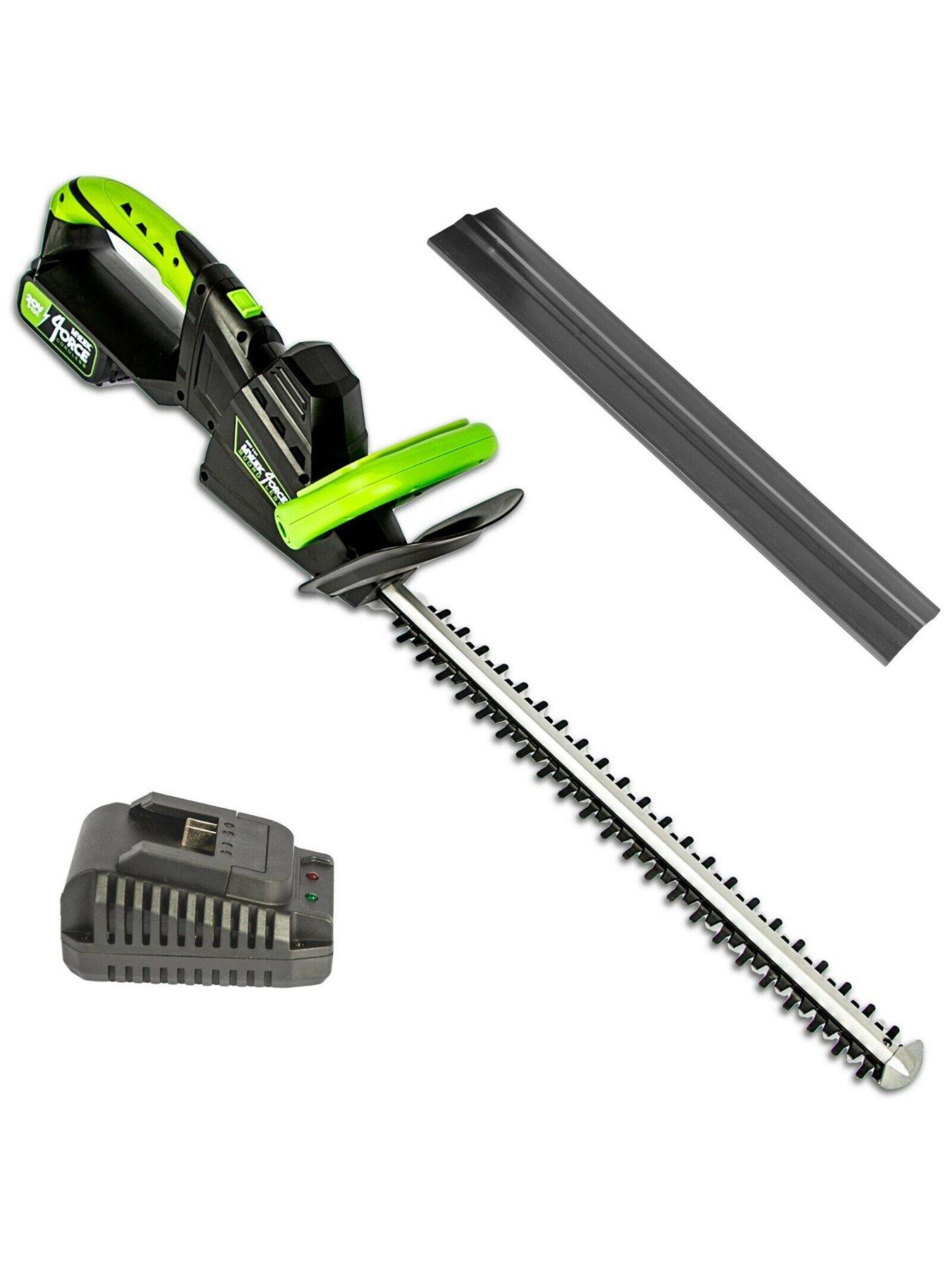 Mylek Cordless Hedge Trimmer 20V Electric Cutter 4000mAh Lithium-Ion ...