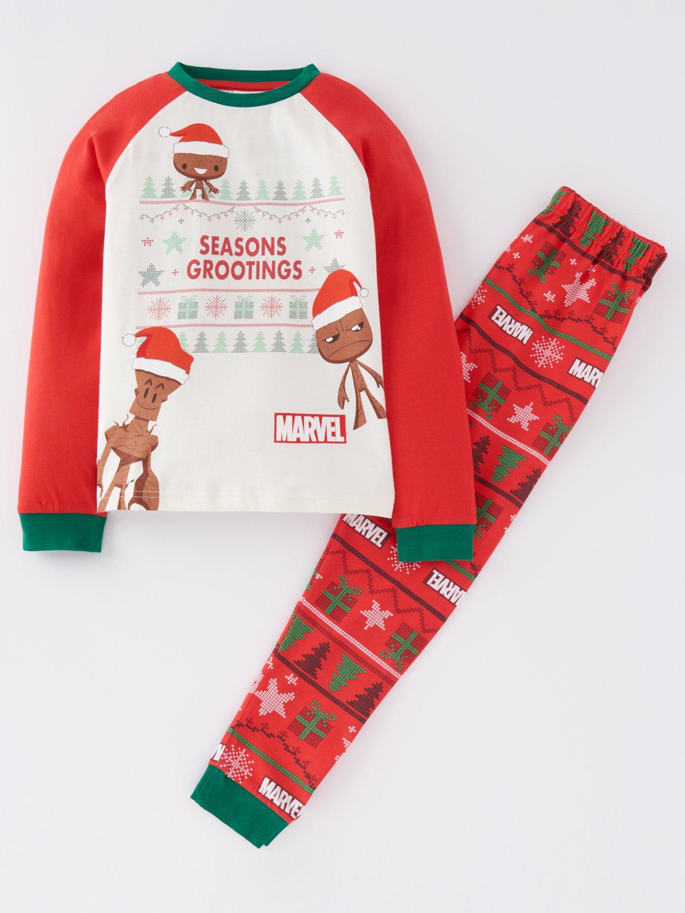 Marvel Groot Christmas Pyjamas - Multi | littlewoods.com