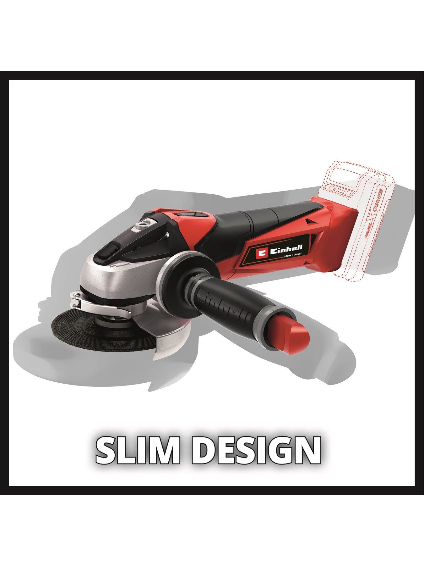 Einhell PXC 115mm Cordless Angle Grinder - TE-AG 18/115 Li Solo (18V ...