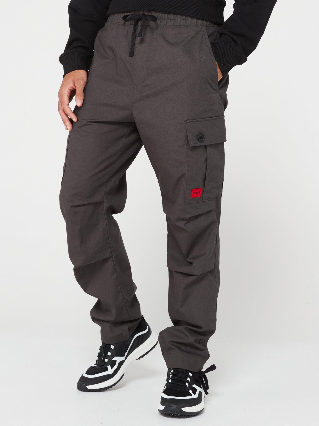 HUGO Garlo233 Cargo Pant - Dark Grey | littlewoods.com