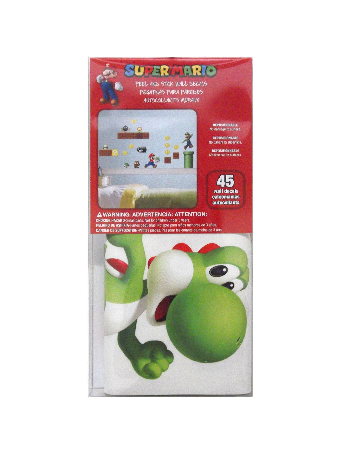 Fine Decor Super Mario Build-A-Scene Peel and Stick Wall Decal Set ...