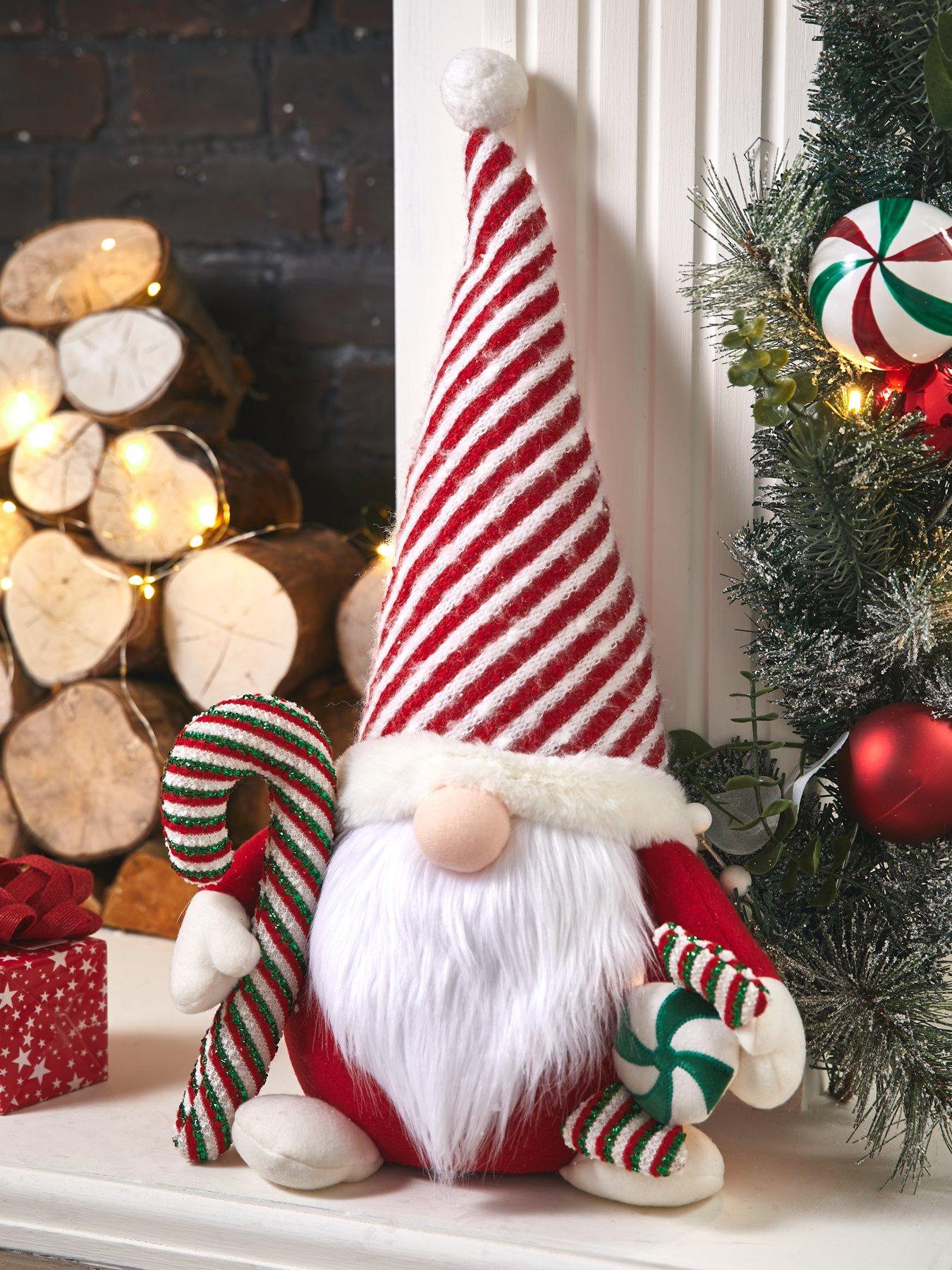 Three Kings Candy Cane Christmas Gonk - Red | littlewoods.com