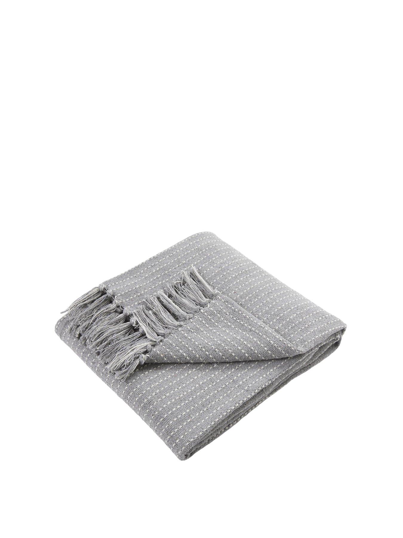 Drift Home Quinn Throw in Grey | littlewoods.com