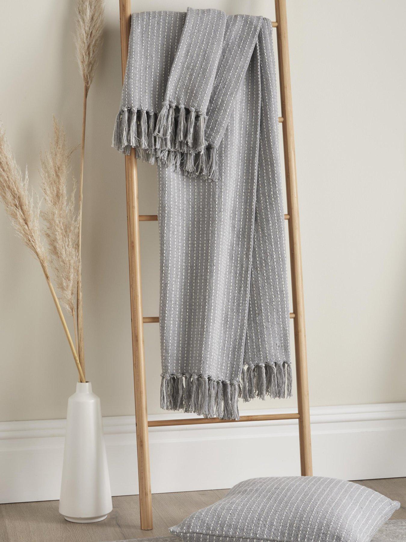 Drift Home Quinn Throw in Grey | littlewoods.com