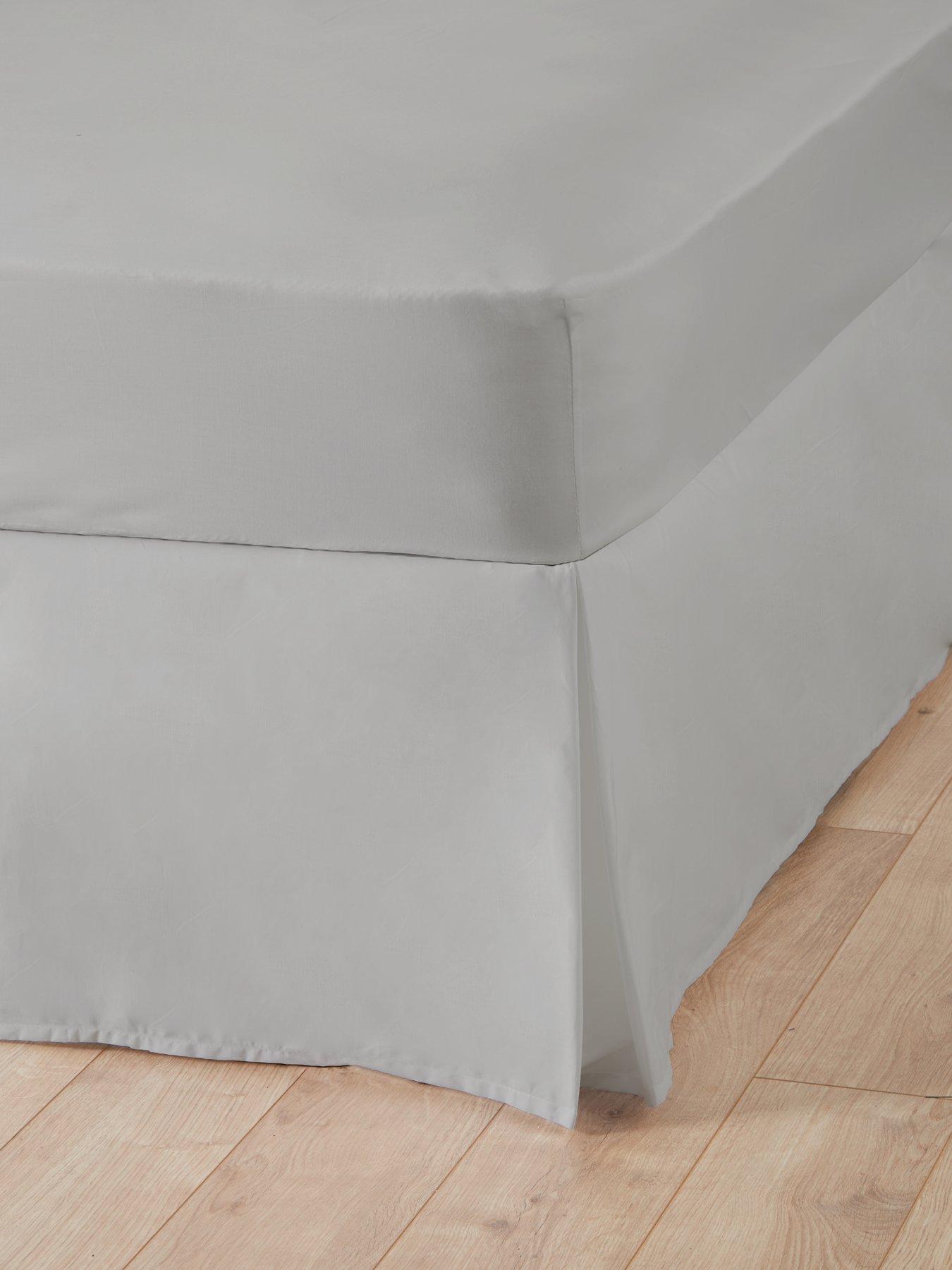 The Very Collection Non-Iron 180 Thread Count Box Pleat Base Valance ...