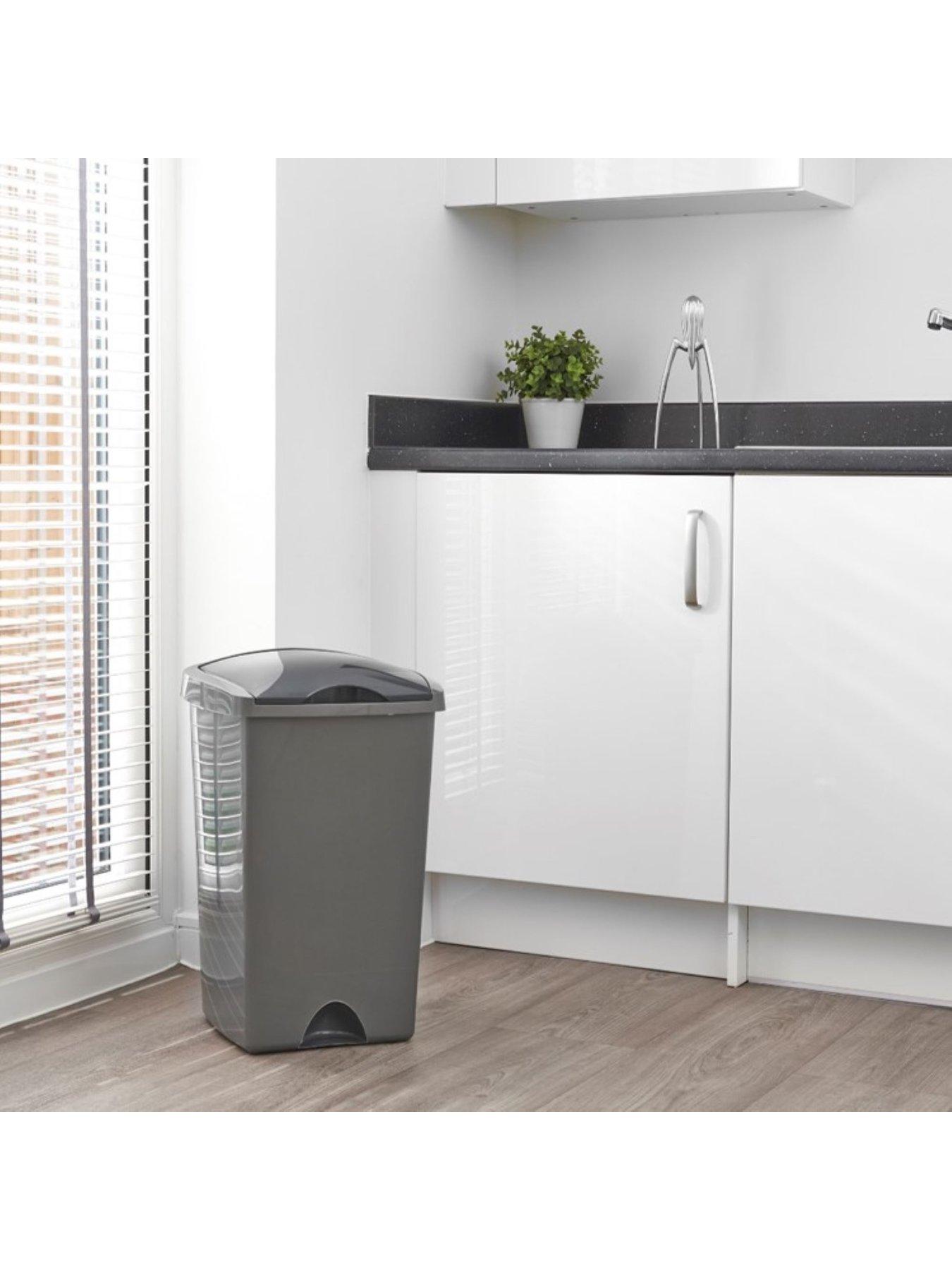 Addis 50-litre Plastic Bin with Lift-Up Lid | Littlewoods