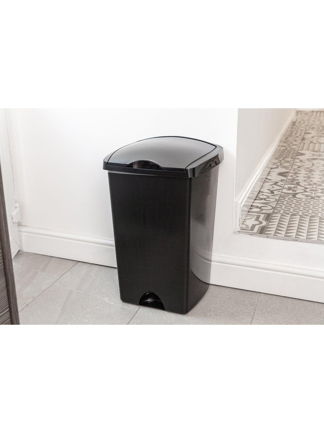 Addis 50-litre Plastic Bin with Lift-Up Lid | Littlewoods