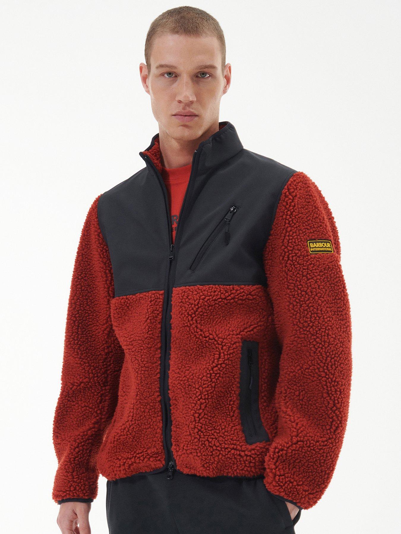 Barbour International Tech Zip Through Fleece Jacket - Red ...