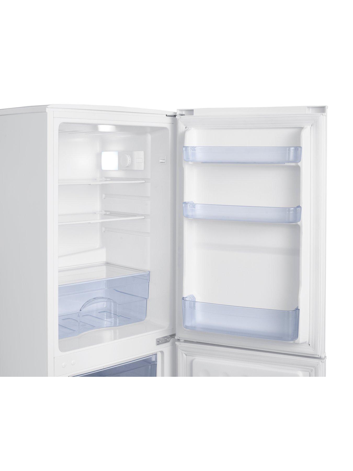 Swan SR15690W 48cm Wide, 144cm High, 50/50 Split Compact Fridge Freezer ...
