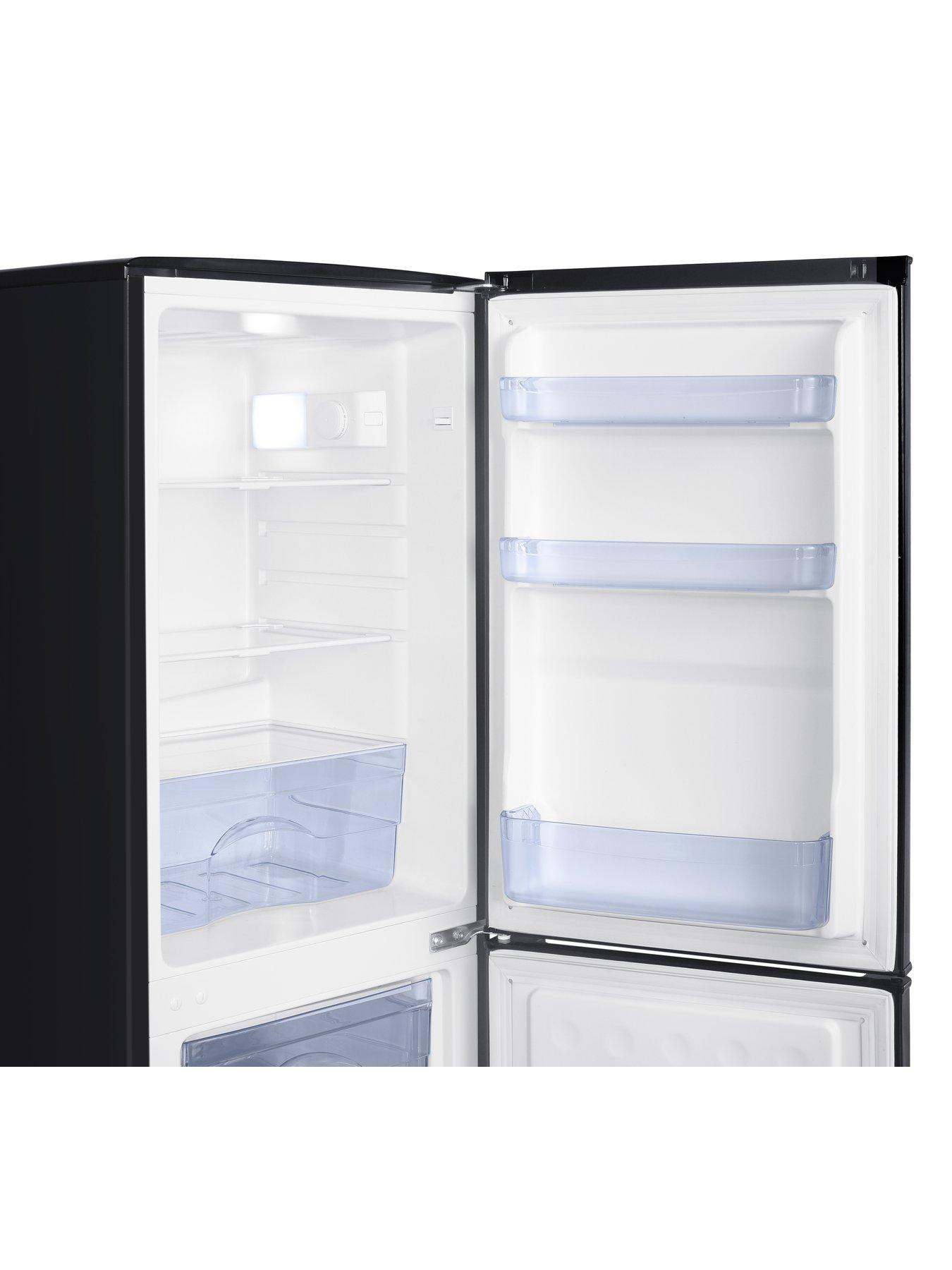 Swan SR15690B 48cm Wide, 144cm High, 50/50 Split Compact Fridge Freezer ...