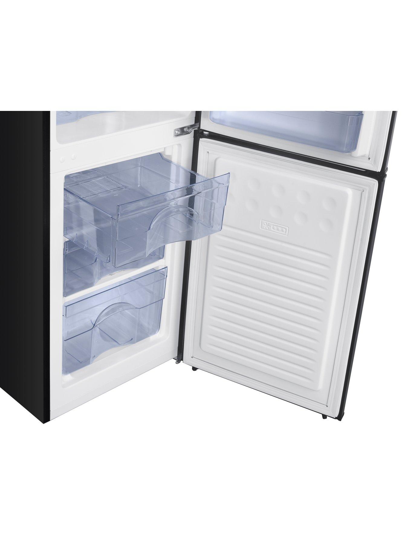Swan SR15690B 48cm Wide, 144cm High, 50/50 Split Compact Fridge Freezer ...