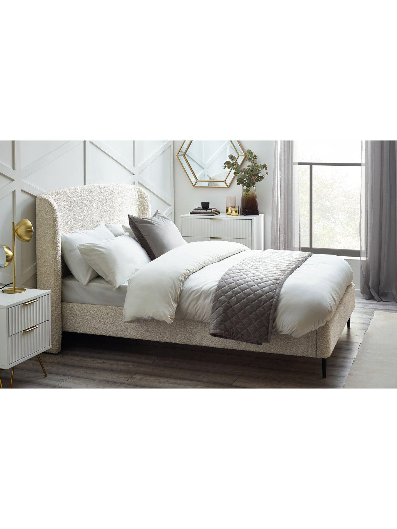 Julian Bowen Eden Boucle Bed - 135cm | littlewoods.com