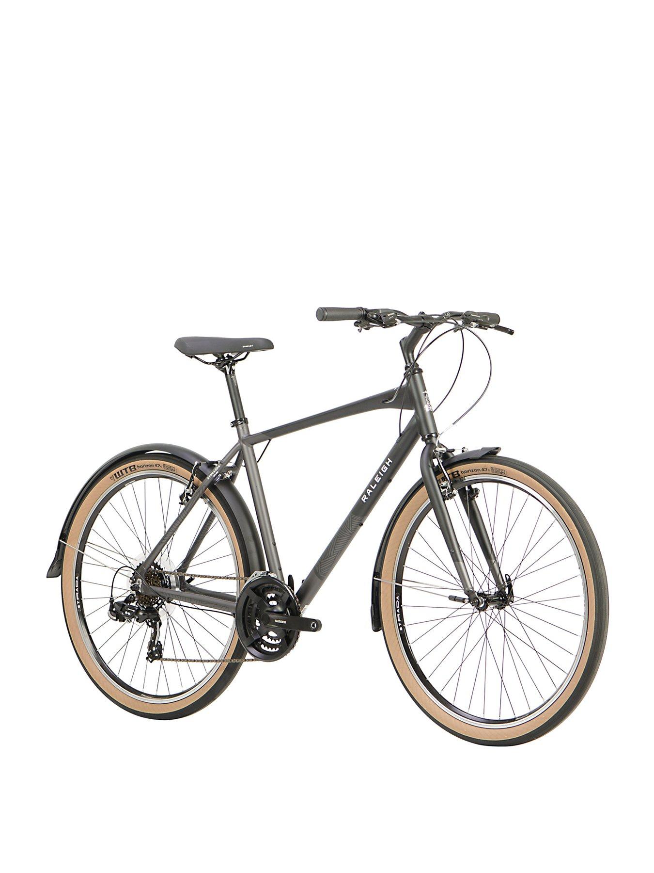 Raleigh Strada 650B/22" Mens Tourney 21Spd Black/Grey | littlewoods.com