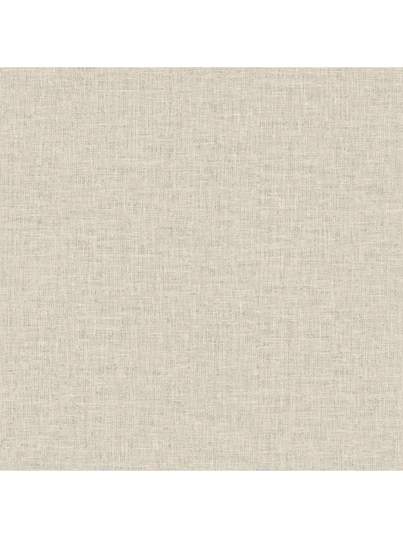 ARTHOUSE Linen Texture Natural Wallpaper | littlewoods.com