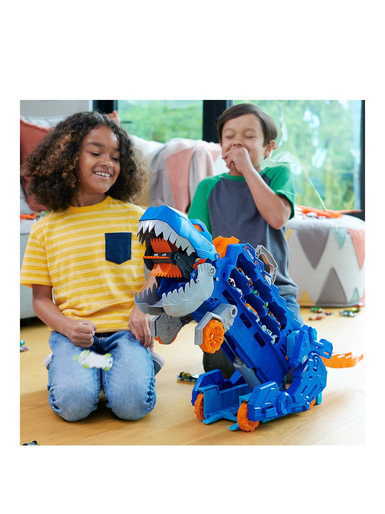 Hot Wheels City Ultimate T-Rex Toy Car Transporter Playset | Littlewoods