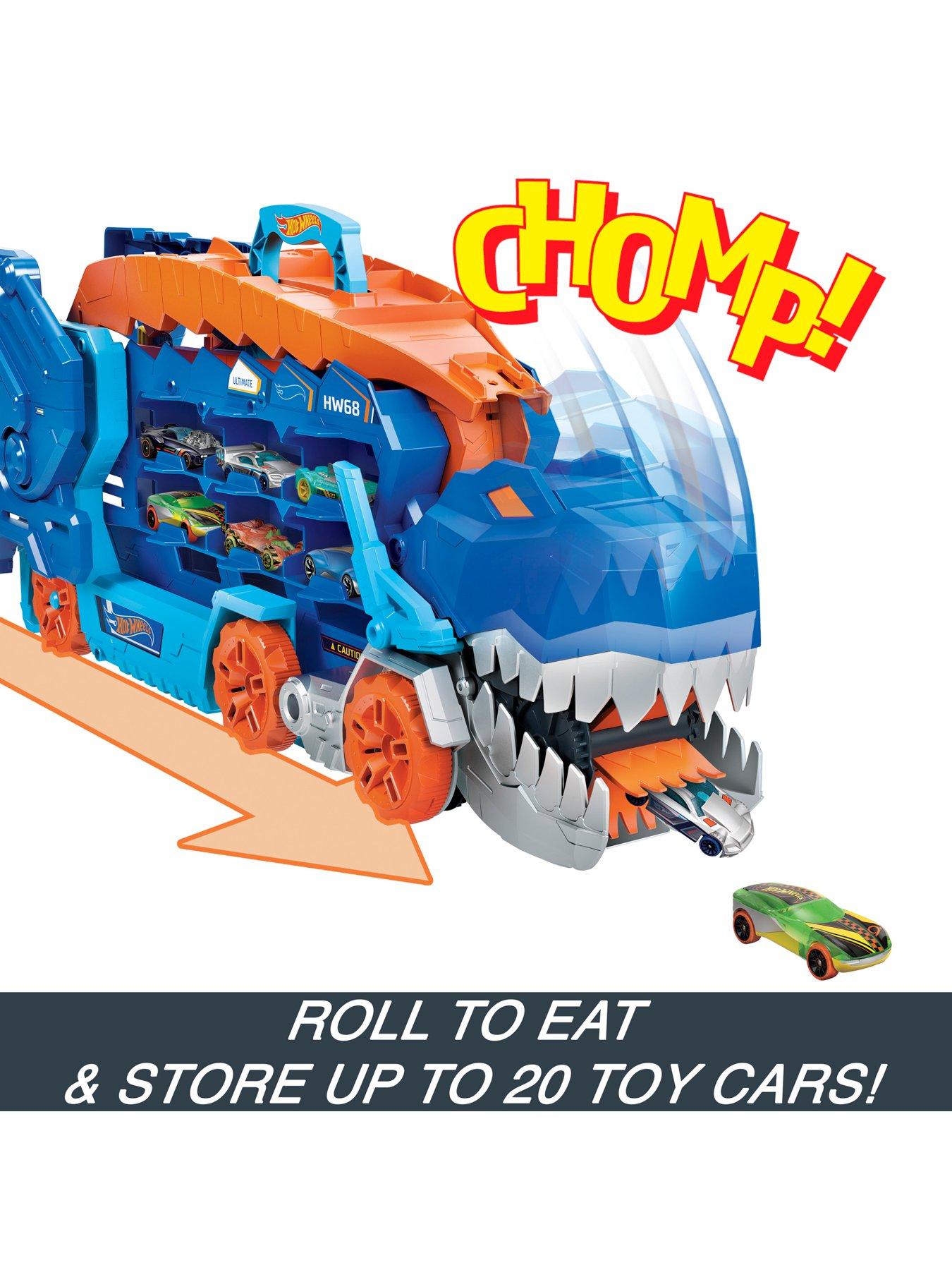 Hot Wheels City Ultimate T-Rex Toy Car Transporter Playset | Littlewoods