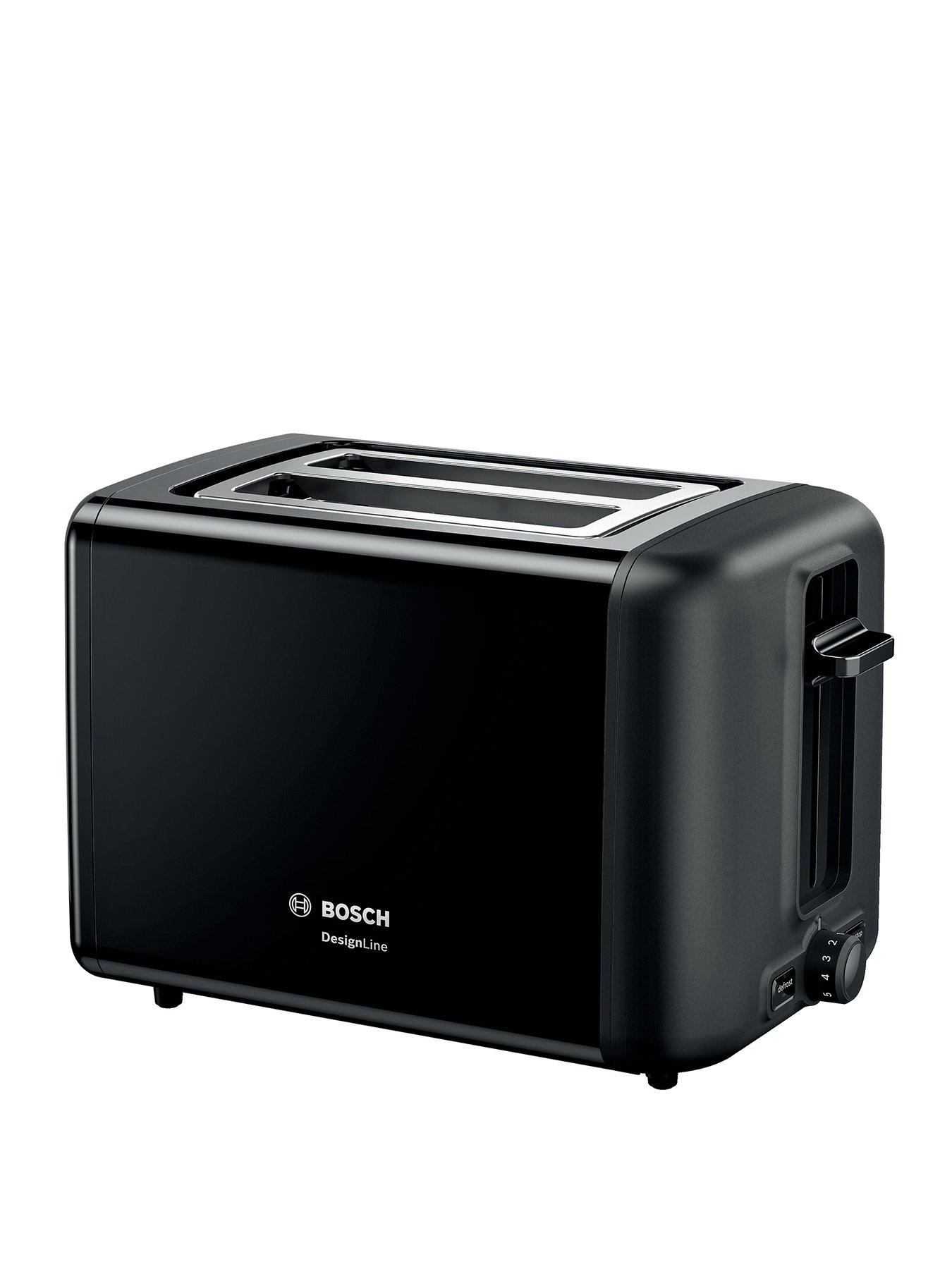 Bosch DesignLine TAT3P420GB 2-Slice Toaster with 6 variable browning ...