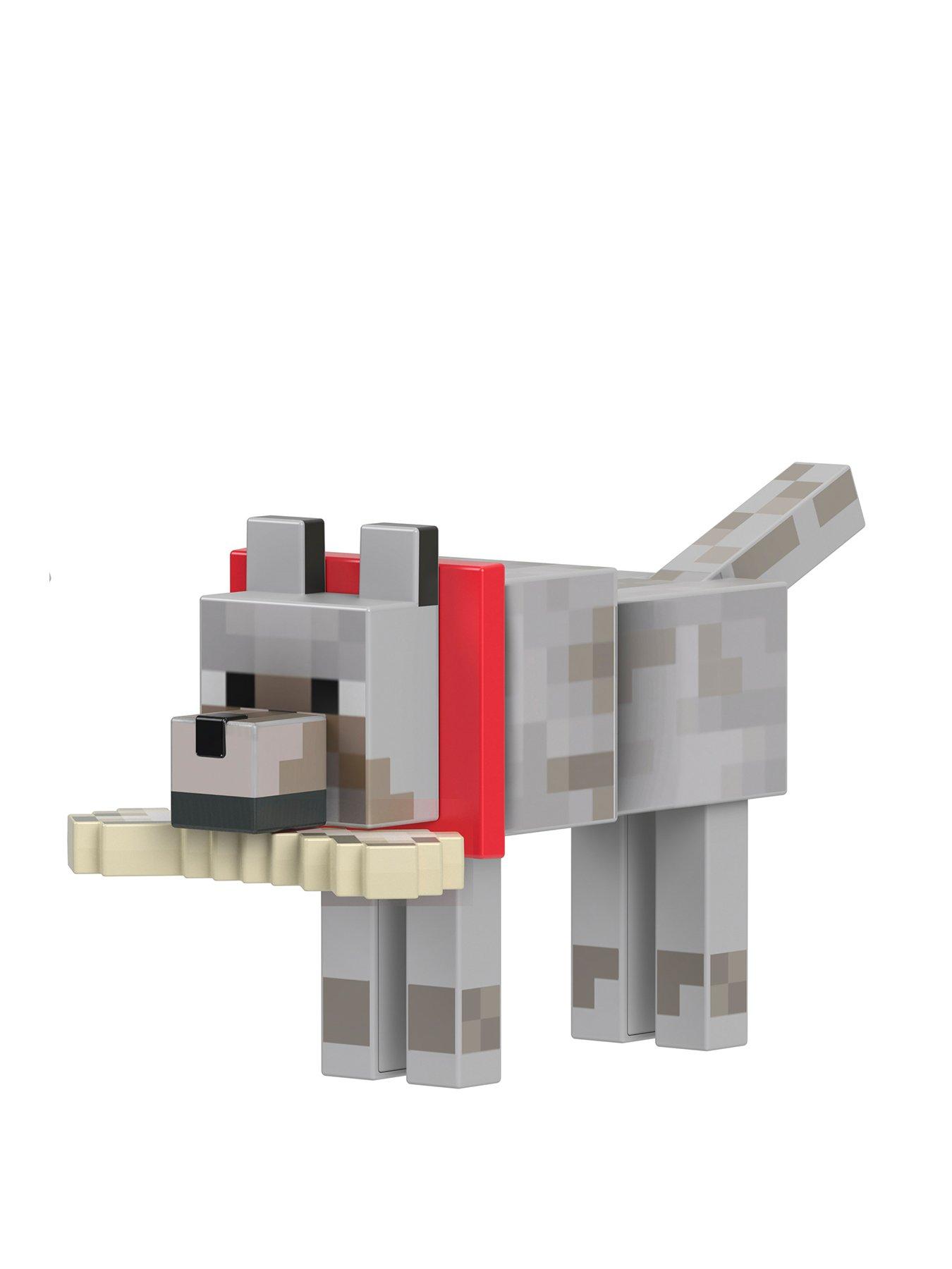 Minecraft Diamond Level Wolf Action Figure | littlewoods.com