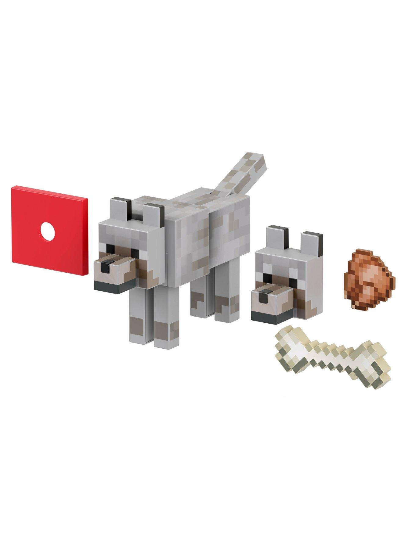 Minecraft Diamond Level Wolf Action Figure | littlewoods.com