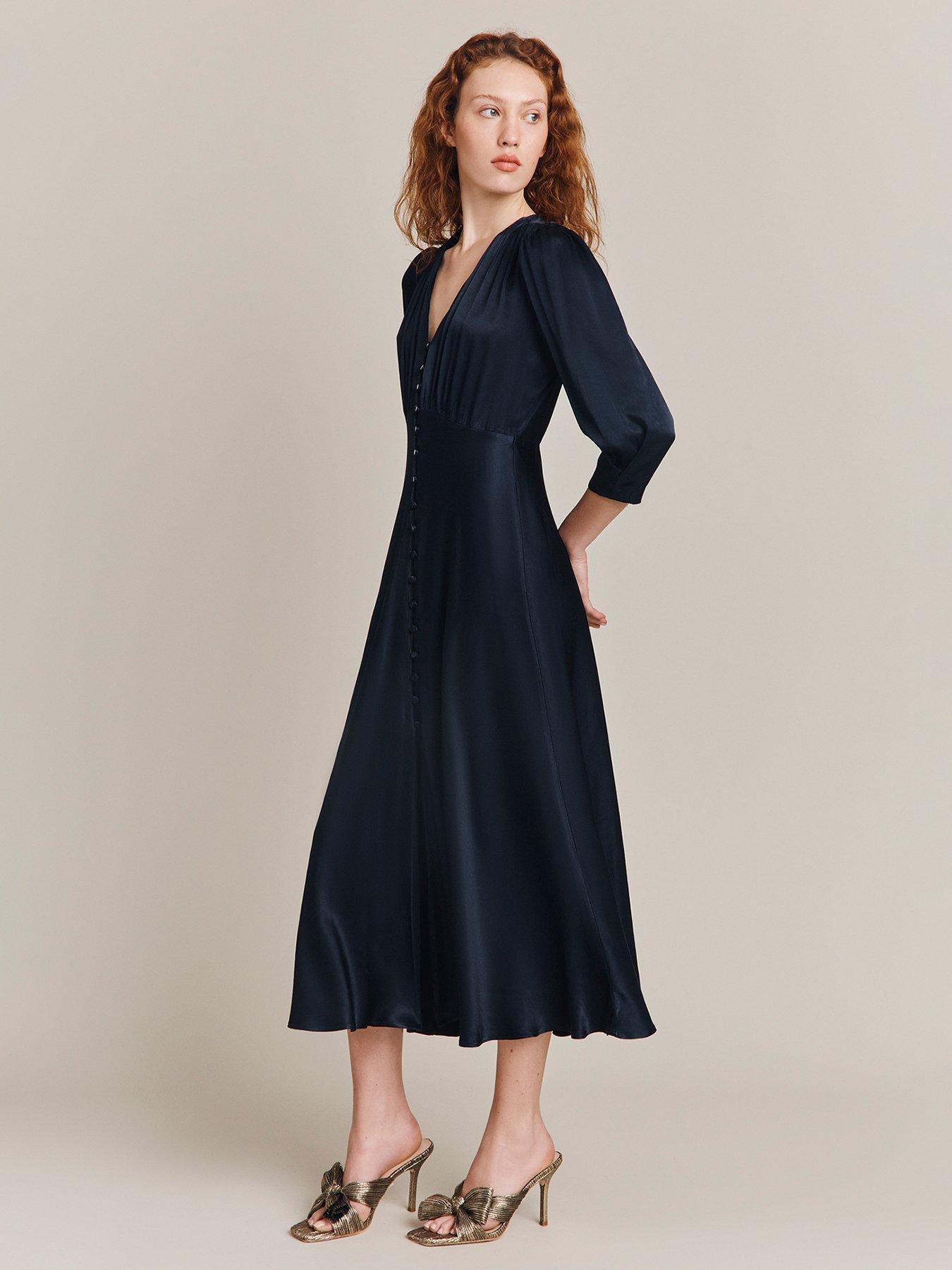 Ghost Madison Dress - Navy | littlewoods.com