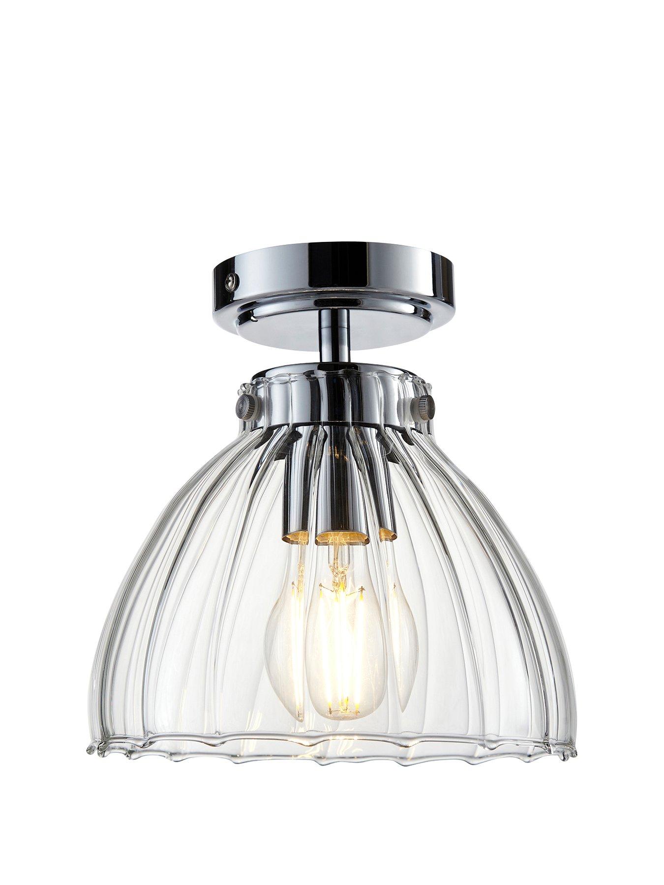 Very Home Lilleth Flush Ceiling Light | littlewoods.com