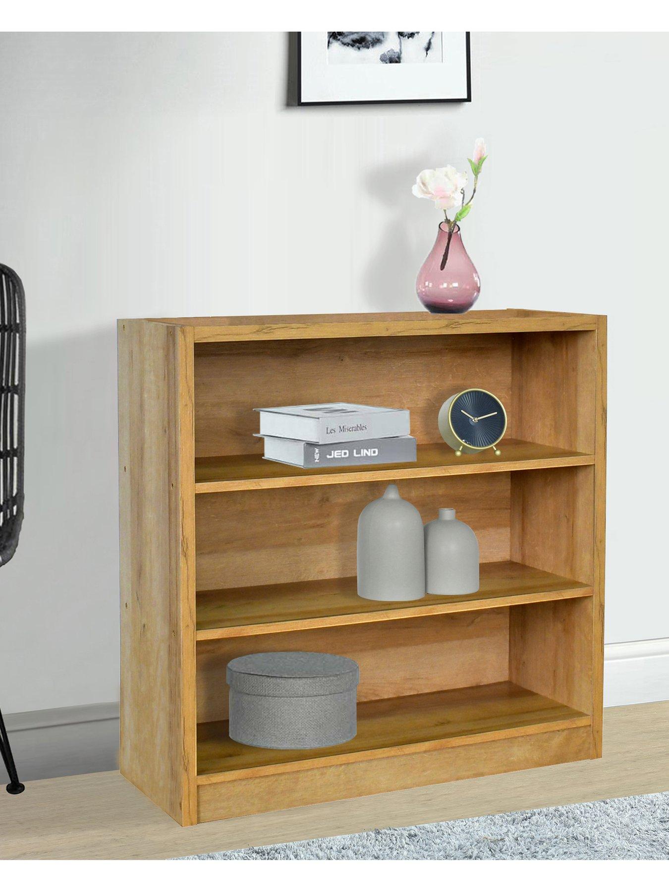 Very Home Metro Small Wide Bookcase - Oak - FSC® Certified ...