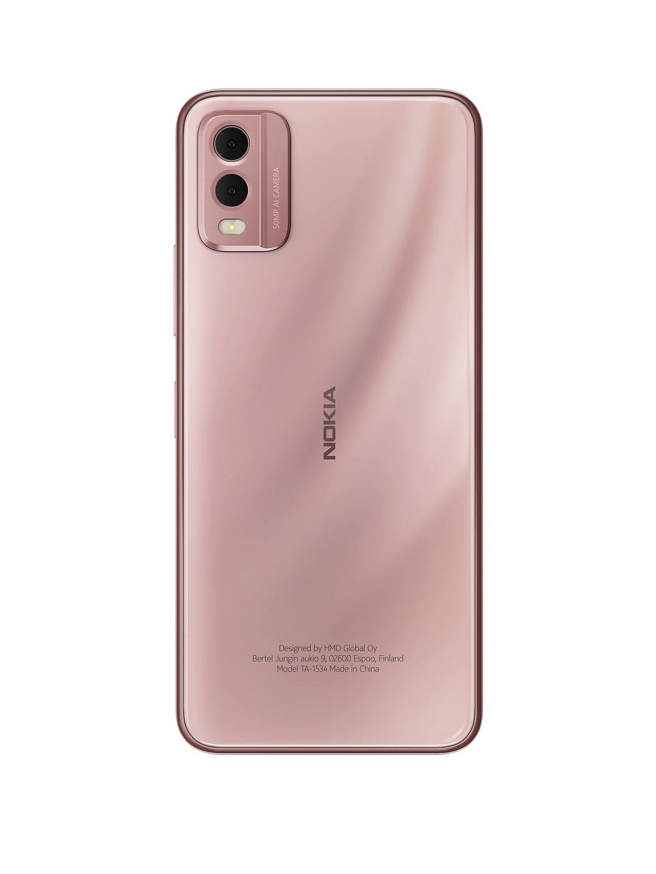 Nokia C32 4GB RAM, 64GB Storage, Dual SIM - Pink | littlewoods.com