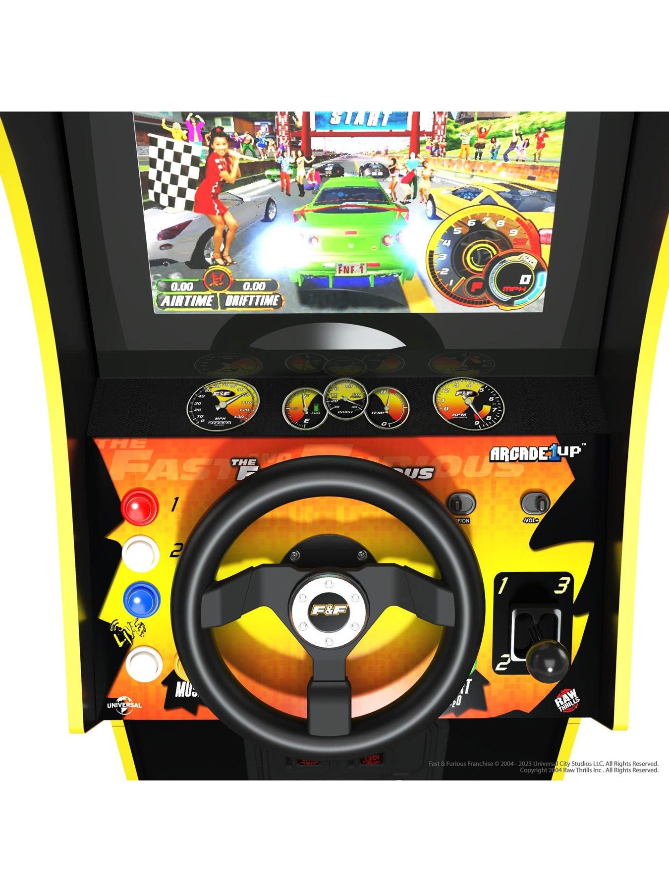 Arcade 1Up Fast & Furious Deluxe Racing Arcade Machine | Littlewoods