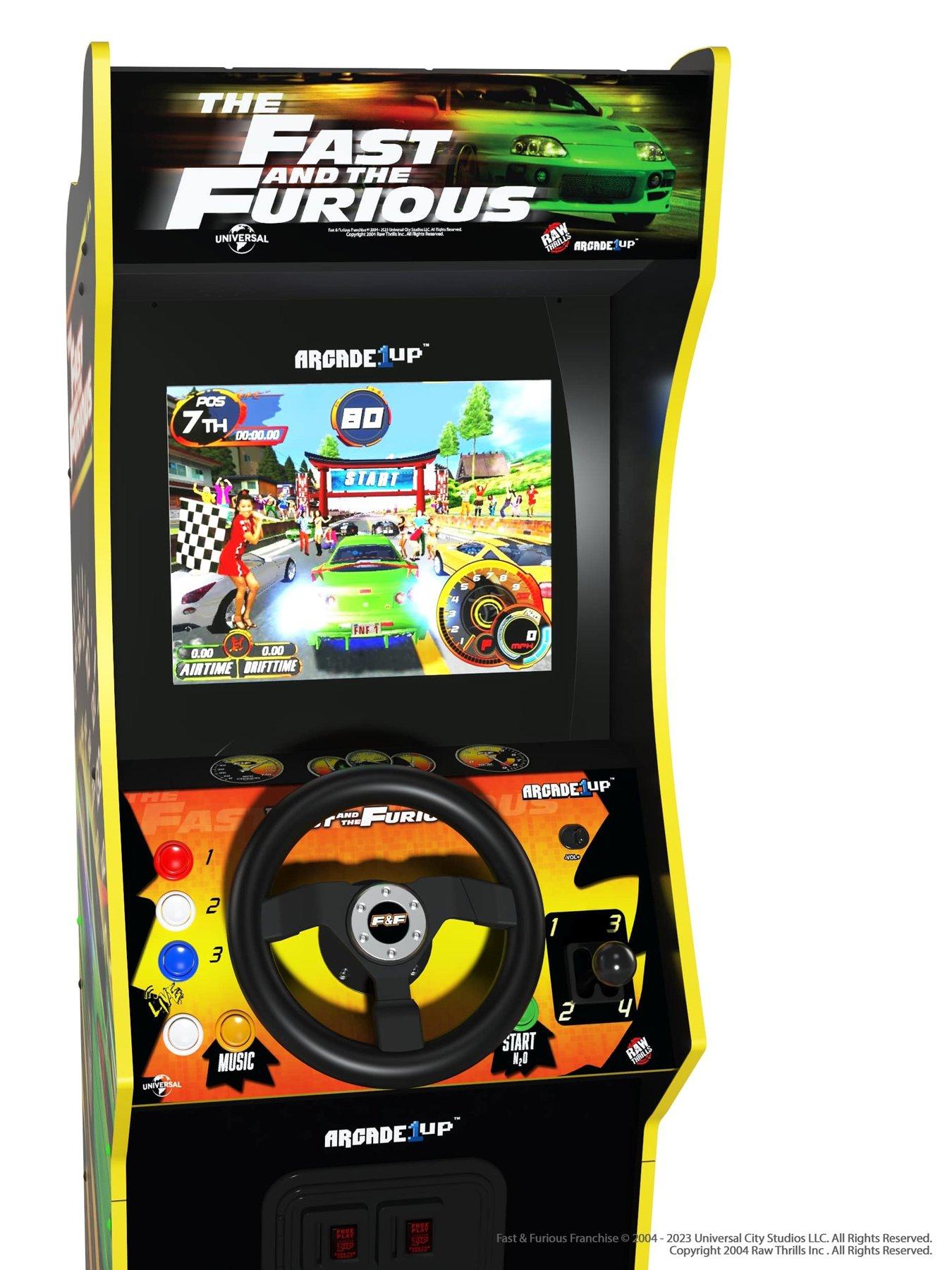 Arcade 1Up Fast & Furious Deluxe Racing Arcade Machine | Littlewoods