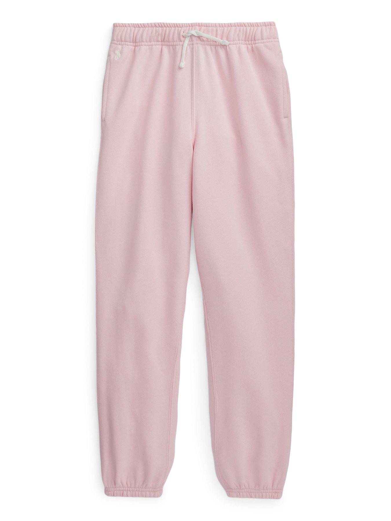 Ralph Lauren Girls Jog Pants - Hint Of Pink | littlewoods.com