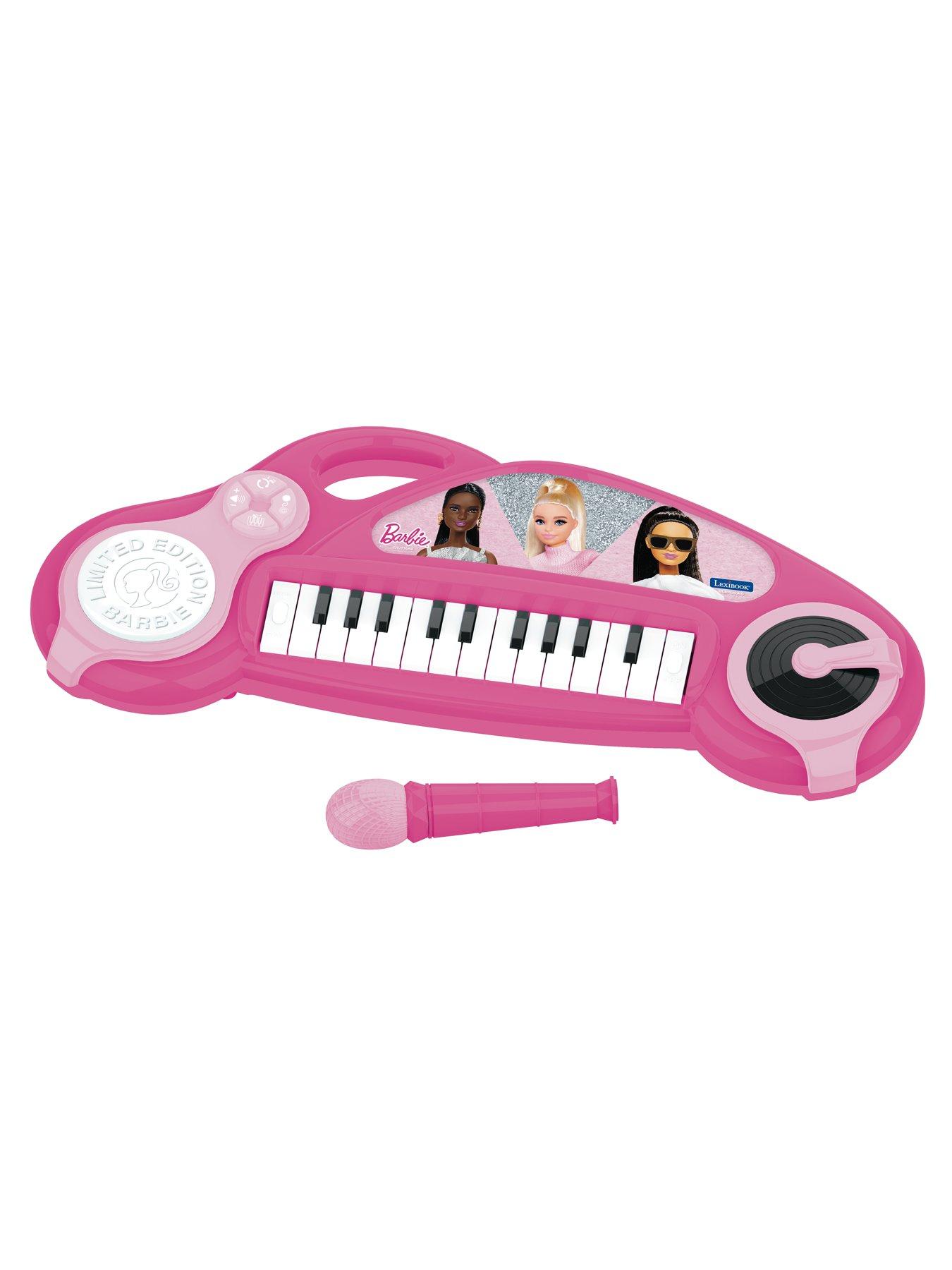 Barbie Electronic Keyboard with Lights and Microphone | Littlewoods