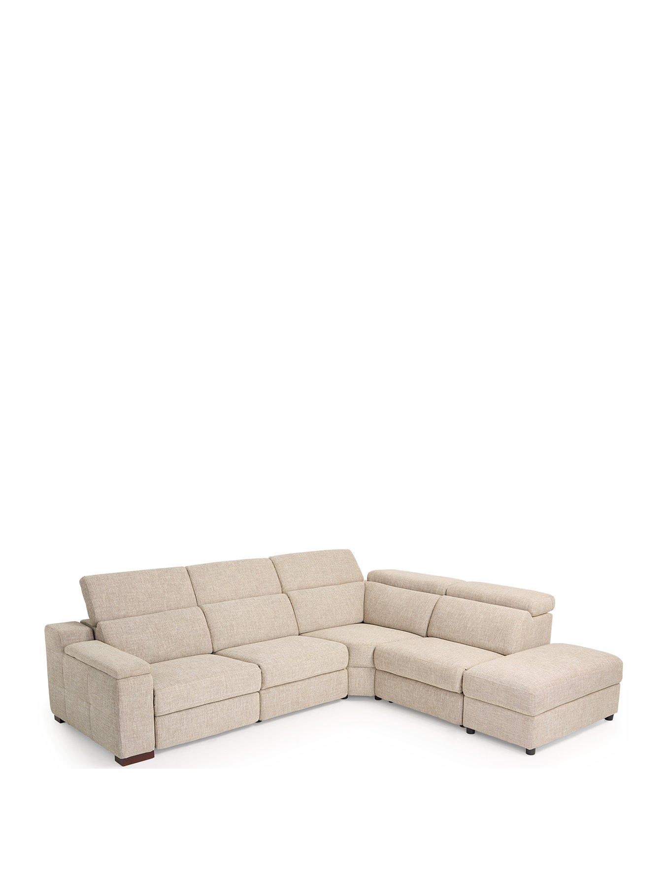 Very Home Detroit Fabric Right Hand Power Recliner Corner Group Sofa ...