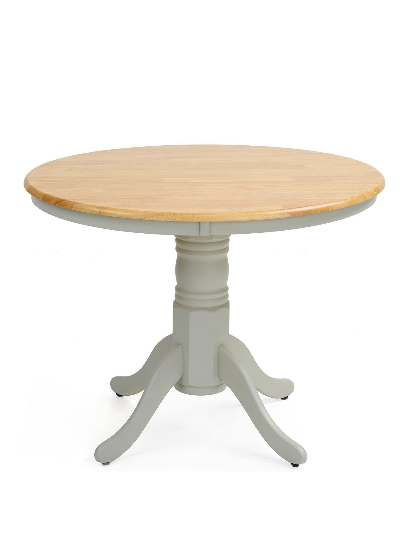 Very Home New Rubberwood Fixed Top 100 cm Kentucky Dining Table + 4 ...