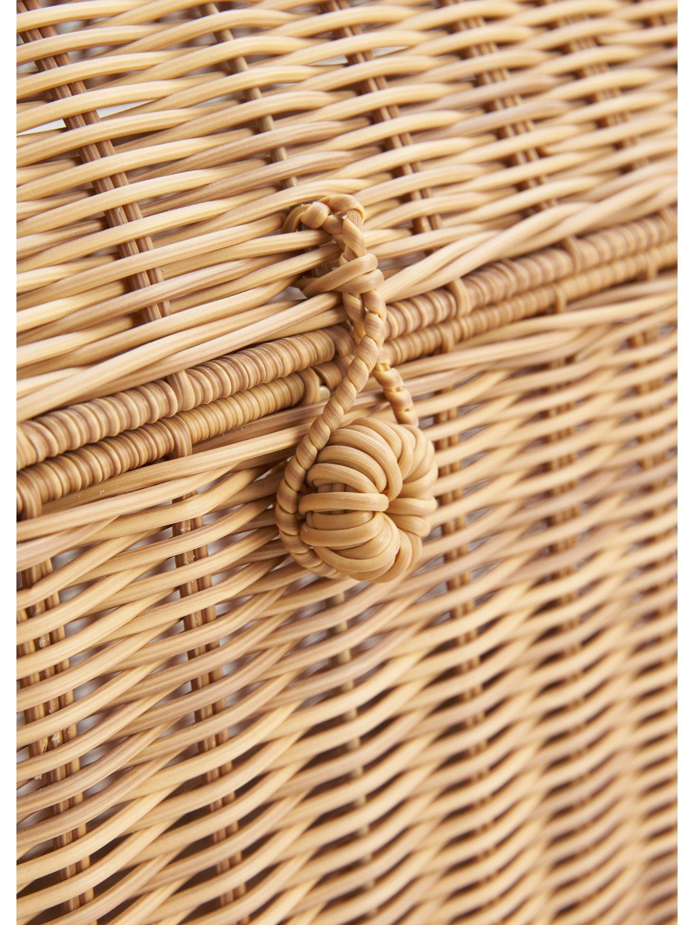 Very Home Medium Poly Rattan Storage Chest | Littlewoods