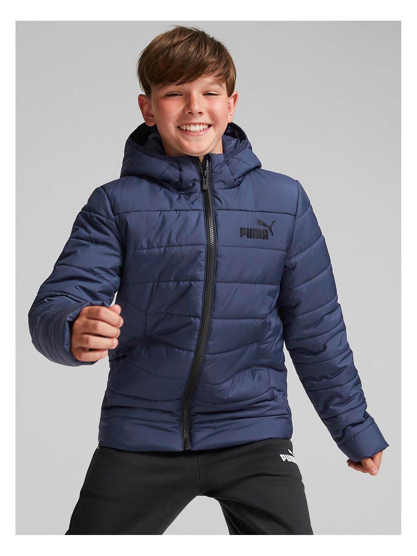 Unisex Essentials Hooded Padded Jacket Navy