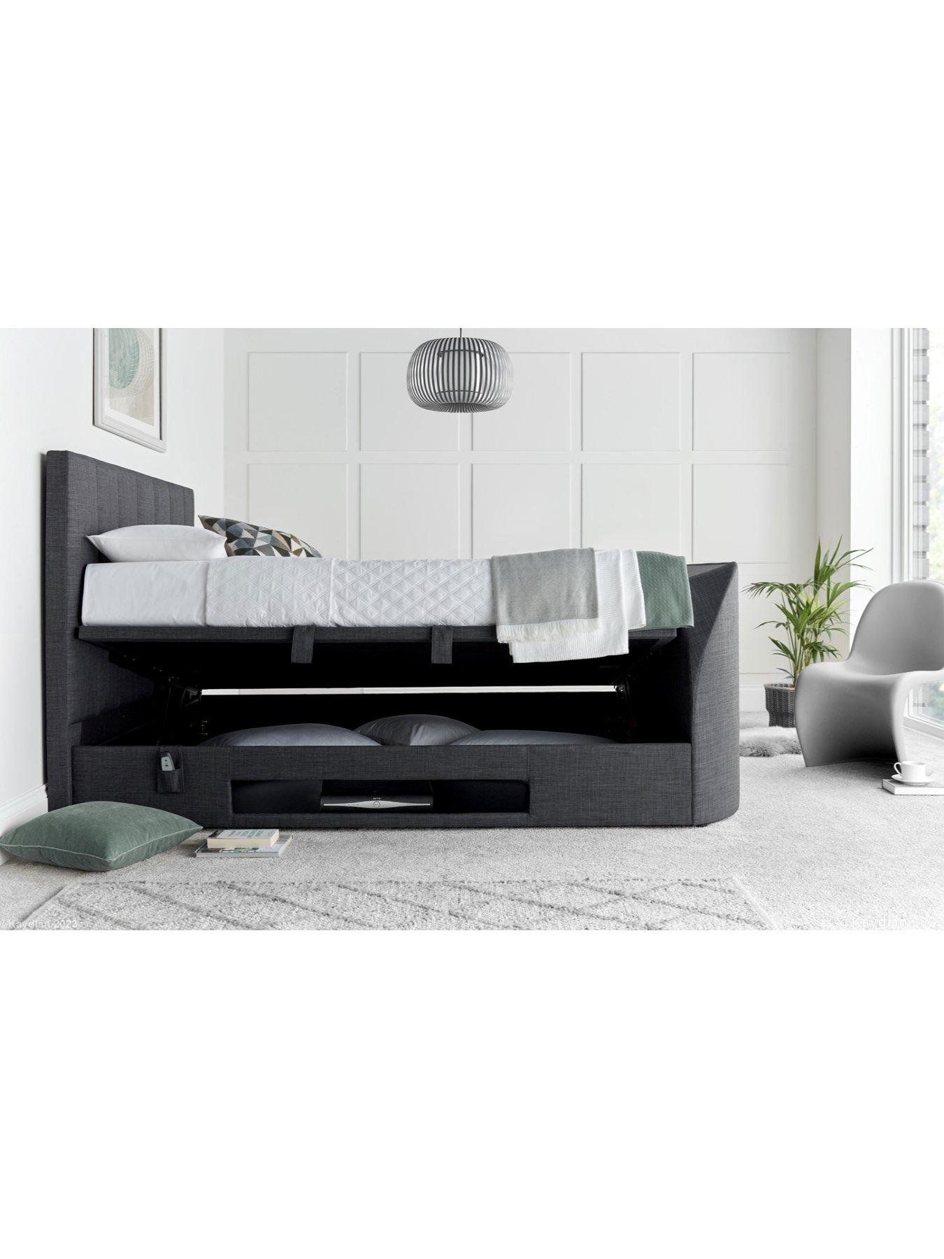 The Very Collection Anderson TV Side Lift Up Ottoman Storage Bed with ...
