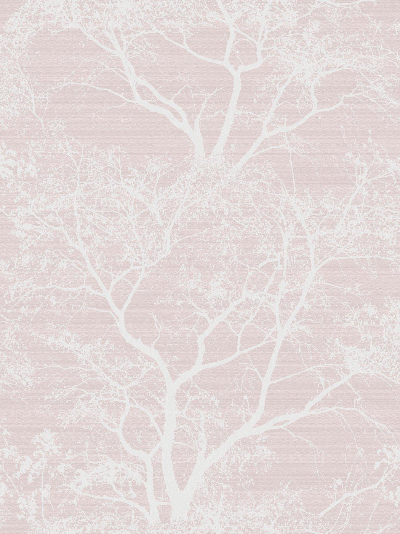 Holden Decor Whispering Trees Wallpaper - Dusky Pink | littlewoods.com