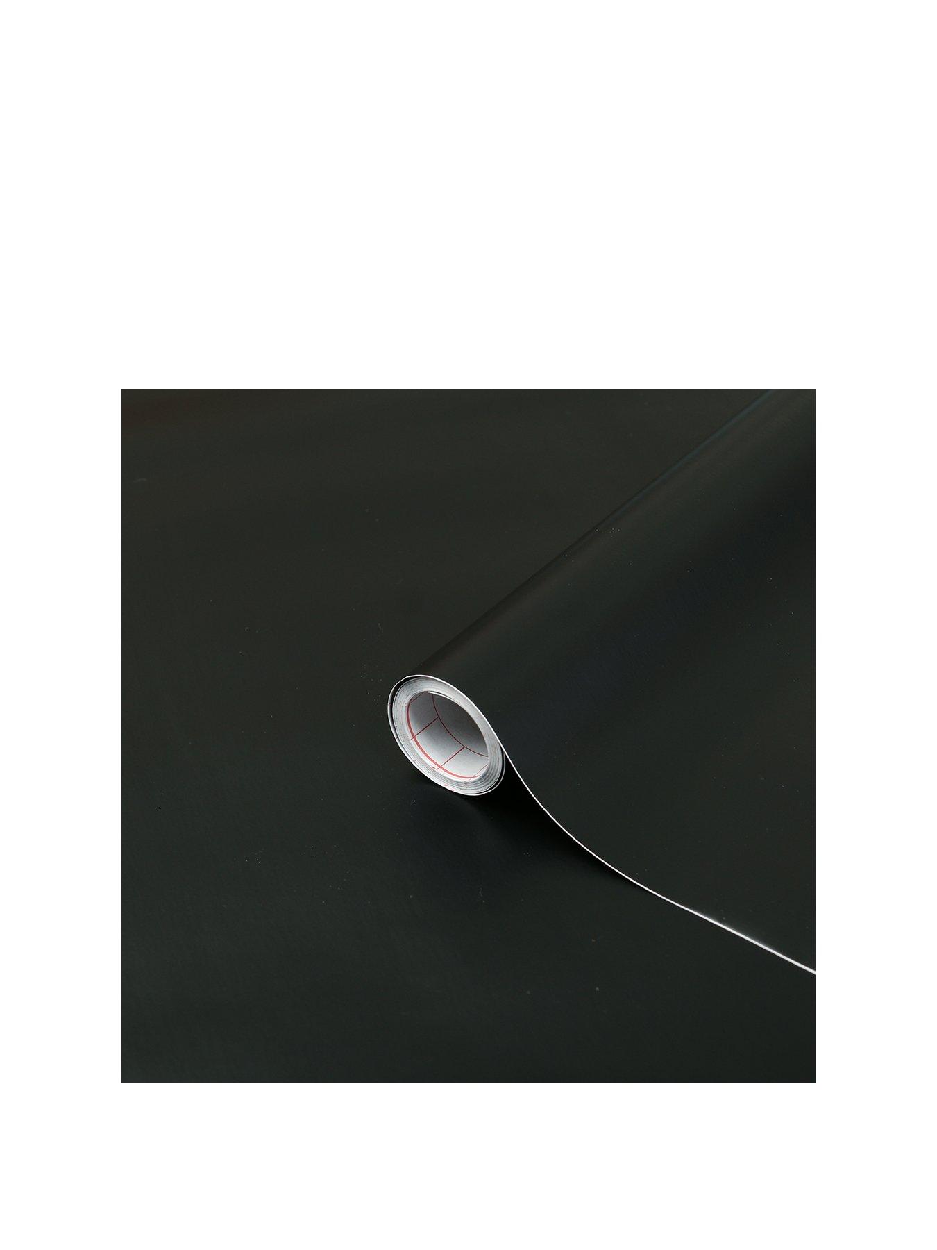 D-C-Fix Matt Black Self-Adhesive Vinyl Wrap Film - 67.5cm x 15m ...