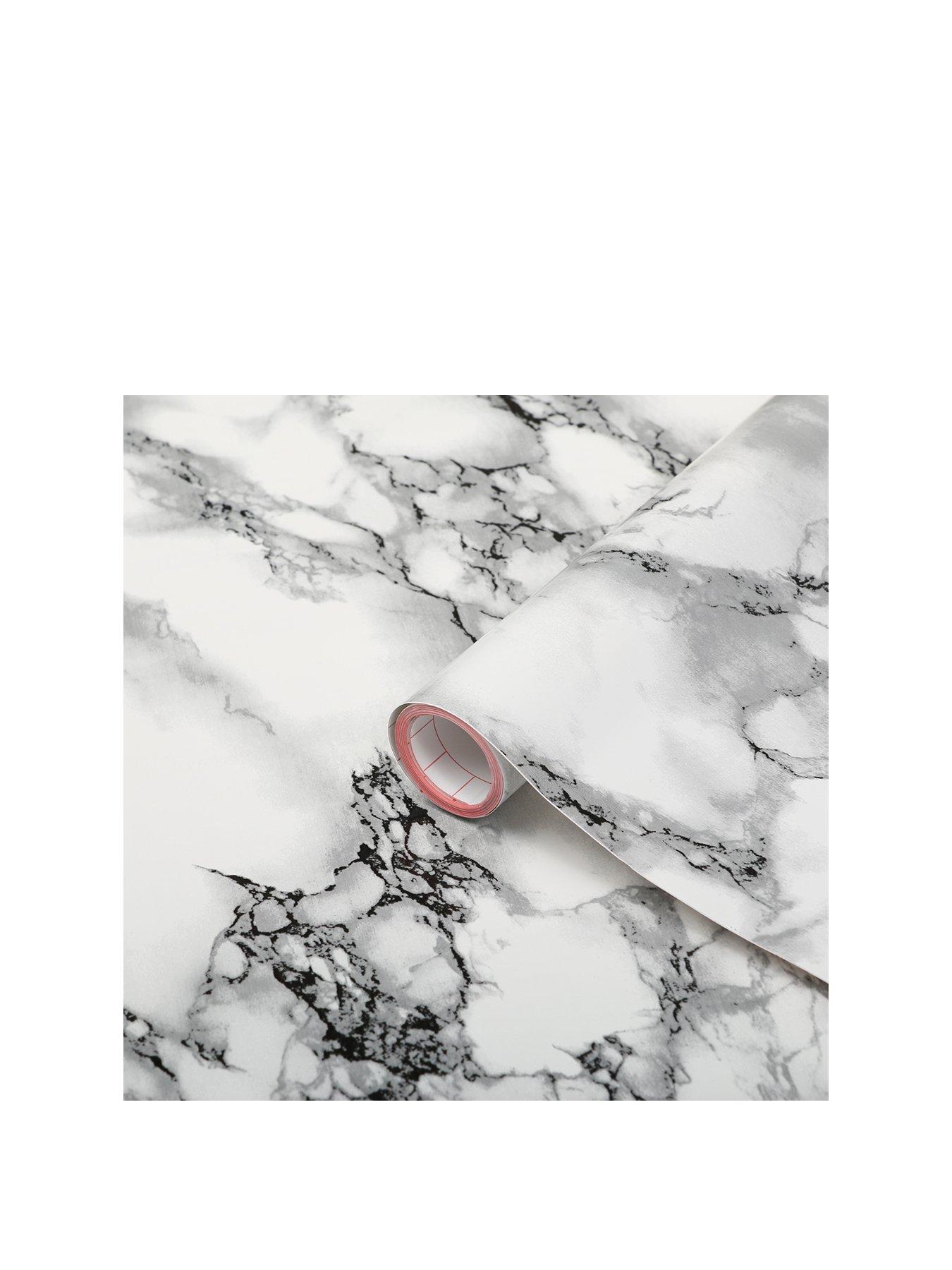 D-C-Fix Marble White Self Adhesive Vinyl Wrap Film - 67.5cm x 2m ...