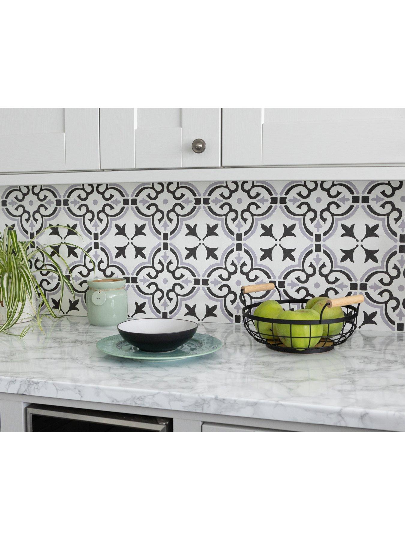 D-C-Fix Floral 3D Waterproof Splashback Wallpaper - 67.5cm x 4m ...
