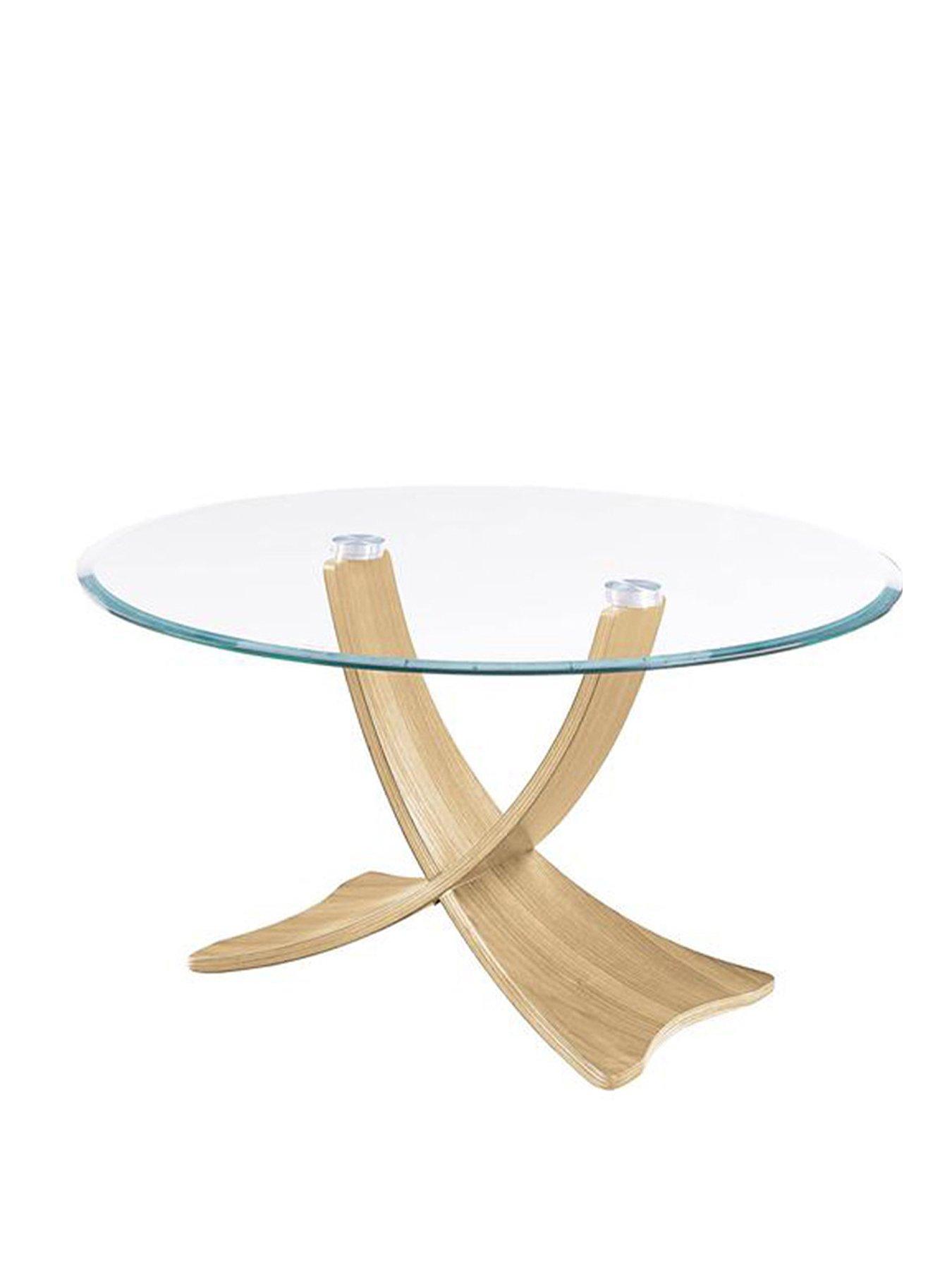 Jual Siena Glass Coffee Table - Real Wood Veneer | Littlewoods
