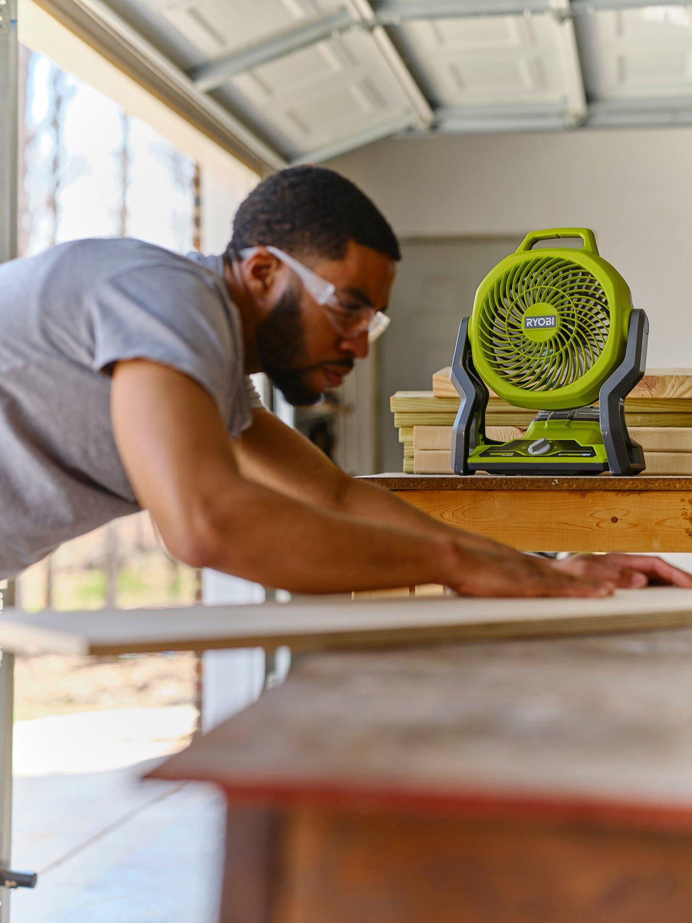 RYOBI RF18-0 18V ONE+ Cordless Non-Hybrid 3 Speed Fan (Bare Tool ...