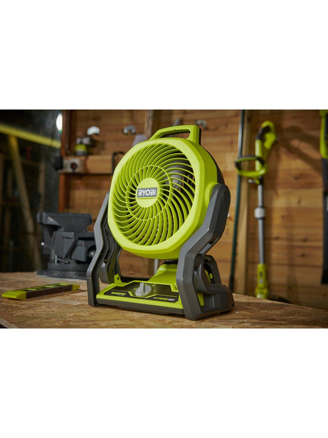 RYOBI RF18-0 18V ONE+ Cordless Non-Hybrid 3 Speed Fan (Bare Tool ...